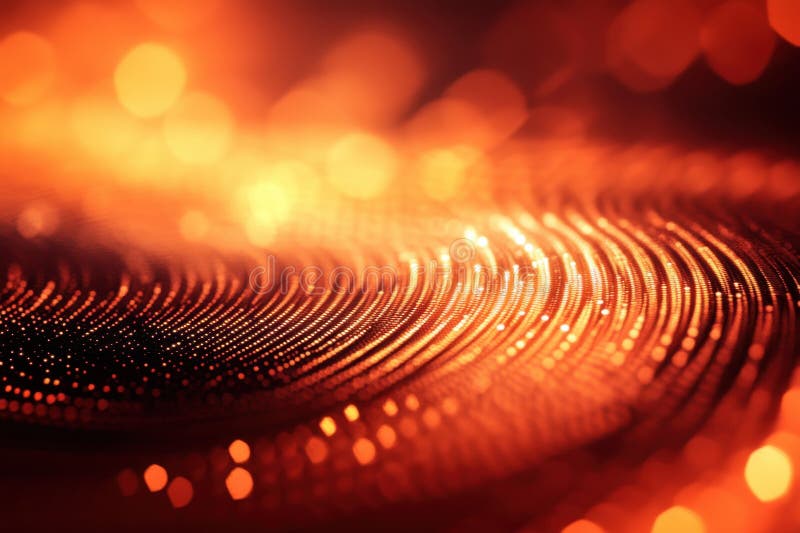 Abstract Patterns of Glowing Orange Light Create a Mesmerizing Visual ...