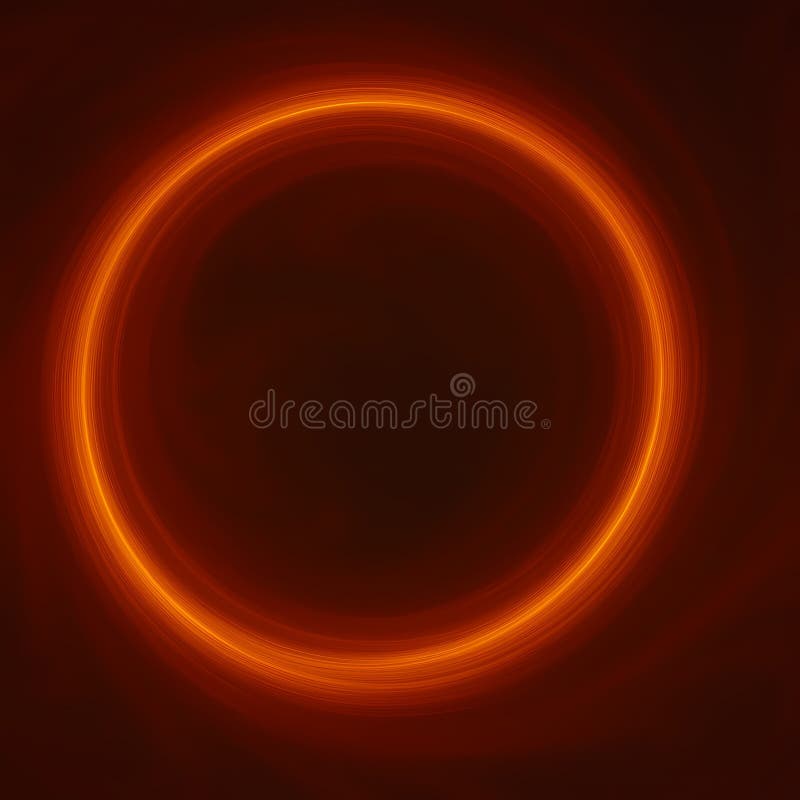 Orange Halo Pattern (similar To Solar Eclipse or Halo Effect) Stock ...