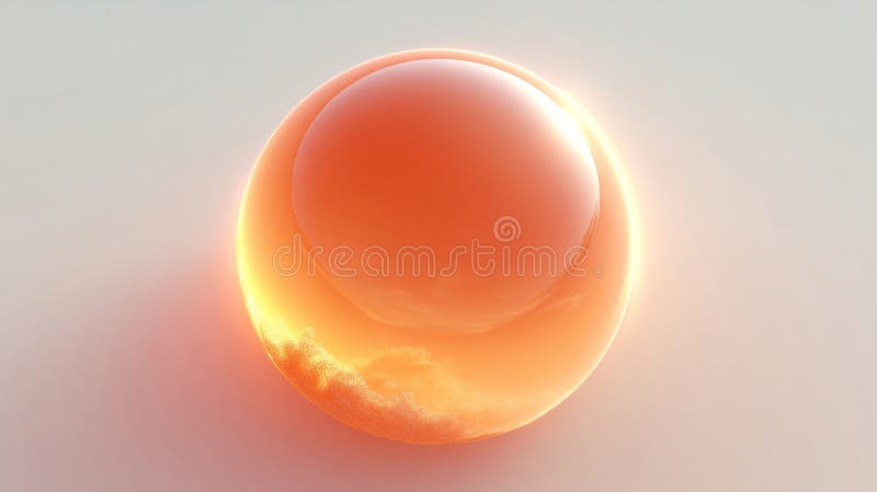 Glowing Orange Sphere stock image. Image of highlight - 384689711