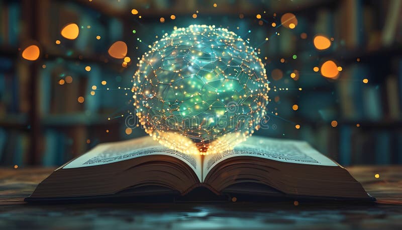 The Magic of Knowledge - Generative AI Stock Illustration ...