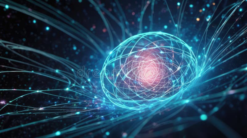 Glowing Orb of Light stock illustration. Illustration of generated ...