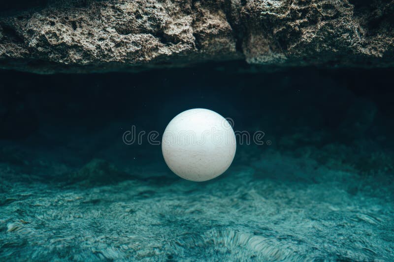 Glowing Orb in Underwater Cave Stock Illustration - Illustration of ...