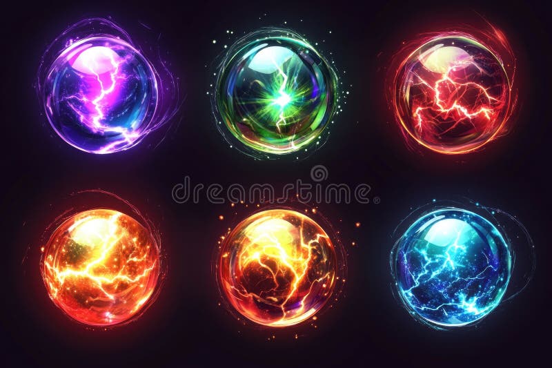 Glowing Orbs stock photo. Image of lightbox, futuristic - 377575970