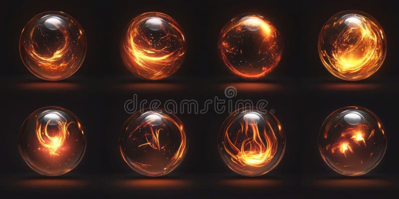 Glowing Orbs stock image. Image of technology, innovation - 376088957