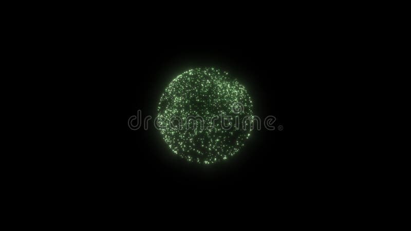 Glowing Particle Sphere. Magic Particle Ball. Magic Glowing Particle ...