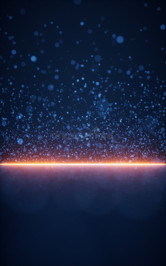 Glowing Particles, Abstract Stardust Background, 3d Rendering Stock ...