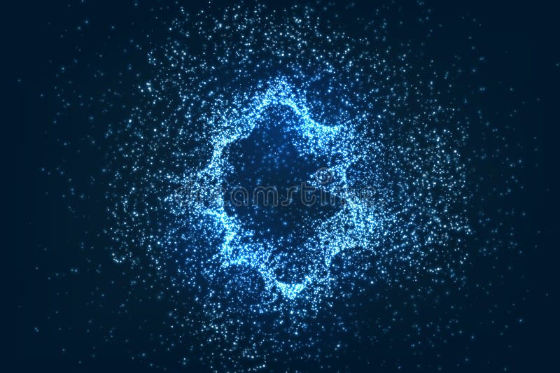 Glowing Particles Background Stock Vector - Illustration of explosion ...