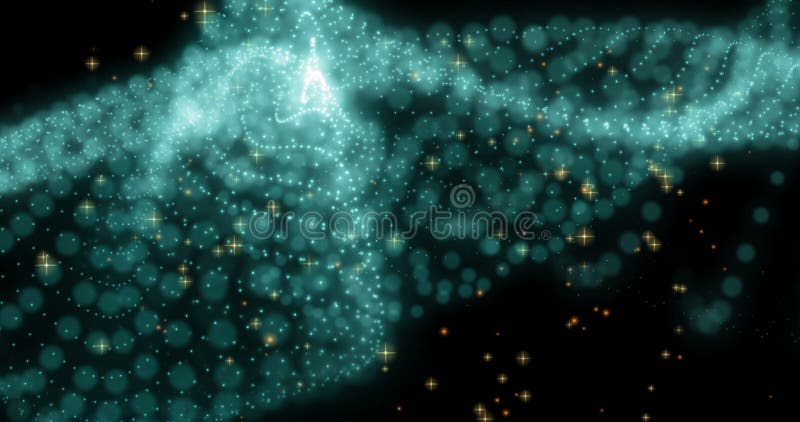 Glowing Particles Forming Nebula-like Shape in Space Image Stock ...