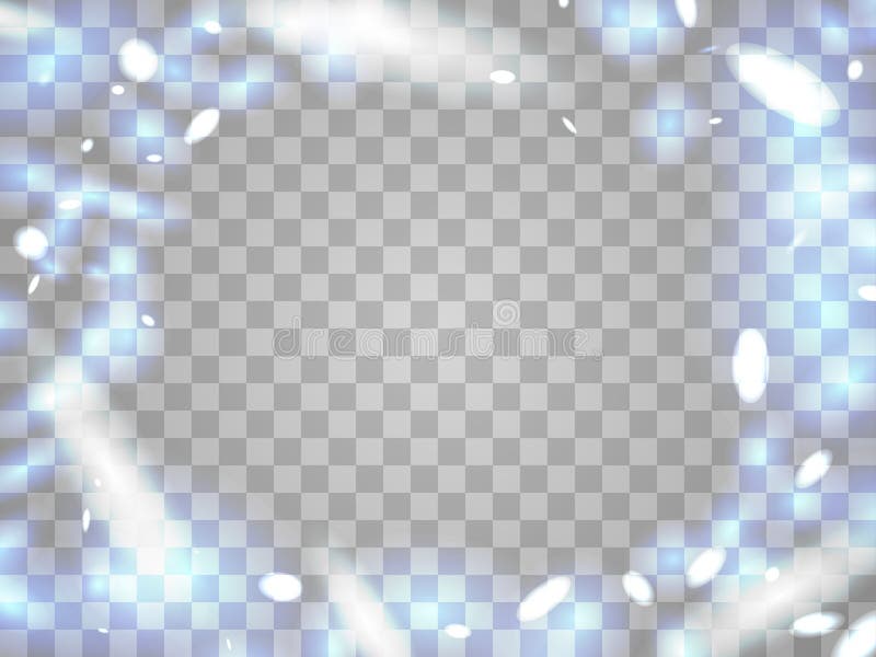 Glowing Particles Frame. Glowing Light Border. Sparkling Light. Design ...