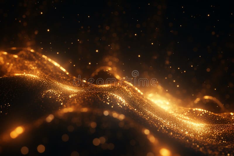 Glowing Particles of Gold Formed a Backdrop for Science and Technology ...