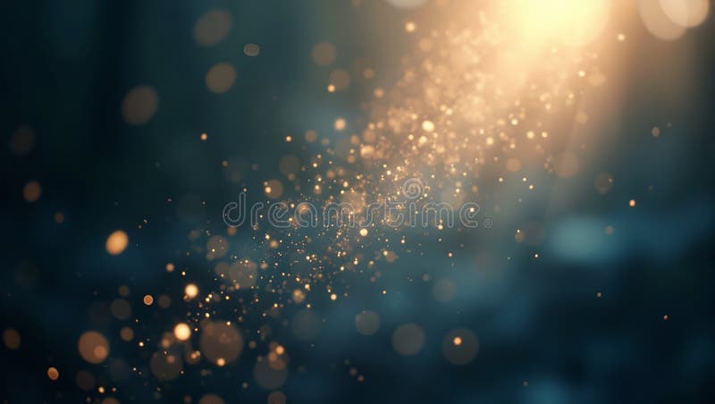 Glowing Particles in a Light Beam Creating a Magical and Mystical ...