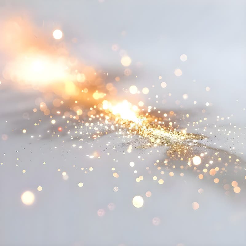 Glowing Particles Light Effect - Ai Generated Stock Illustration ...