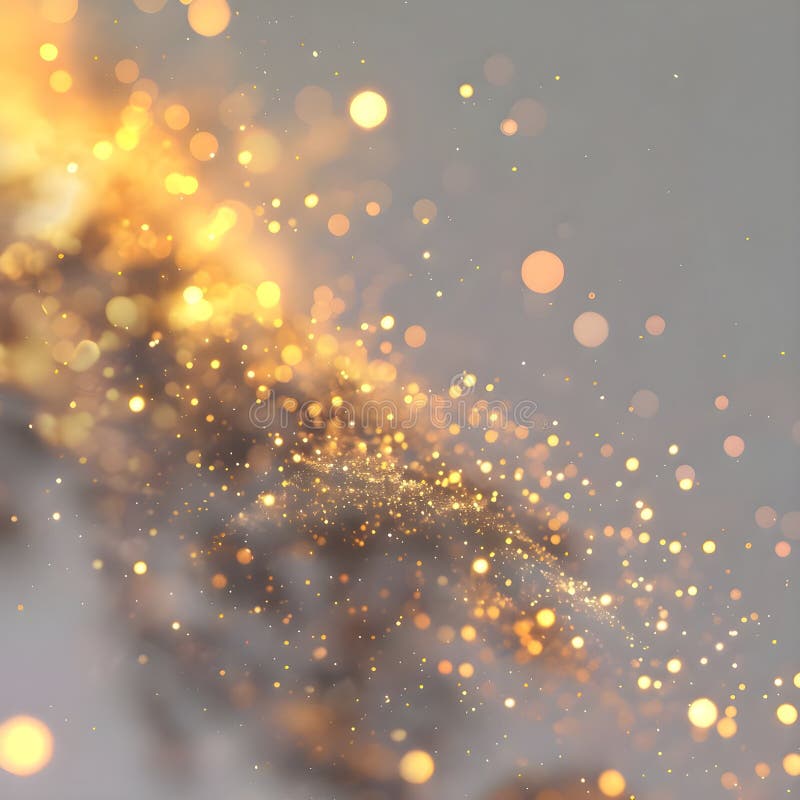 Glowing Particles Light Effect - Ai Generated Stock Illustration ...