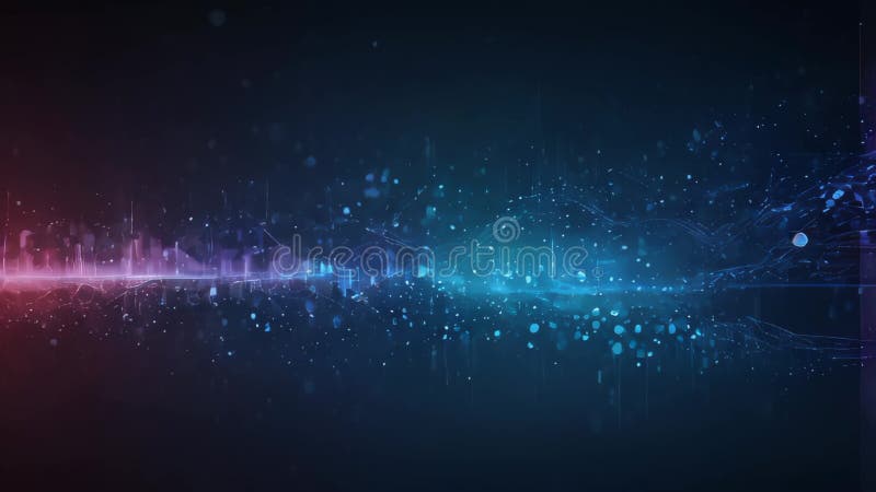 Abstract Glowing Particles and Light Streaks Background Animation Stock ...