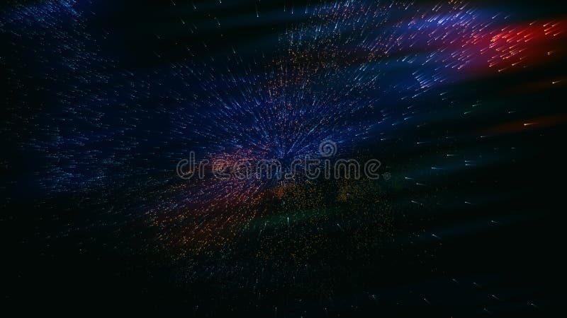 Glowing Particles and Lights on Black Background 4k Stock Footage ...