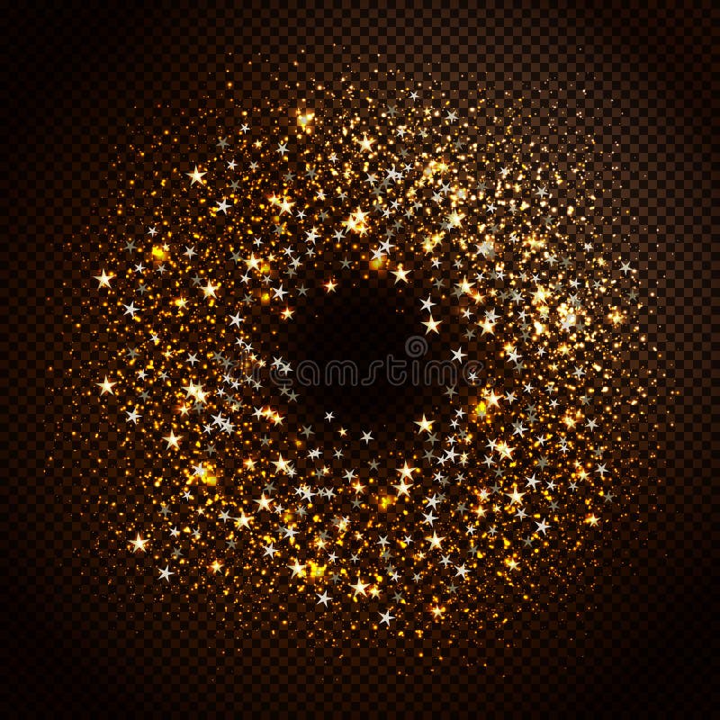 Glowing Particles Stars stock vector. Illustration of effect - 104157592