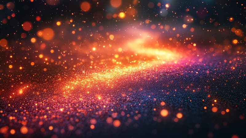 Glowing Particles Swirl, Dark Background, Abstract Design, Digital Art ...