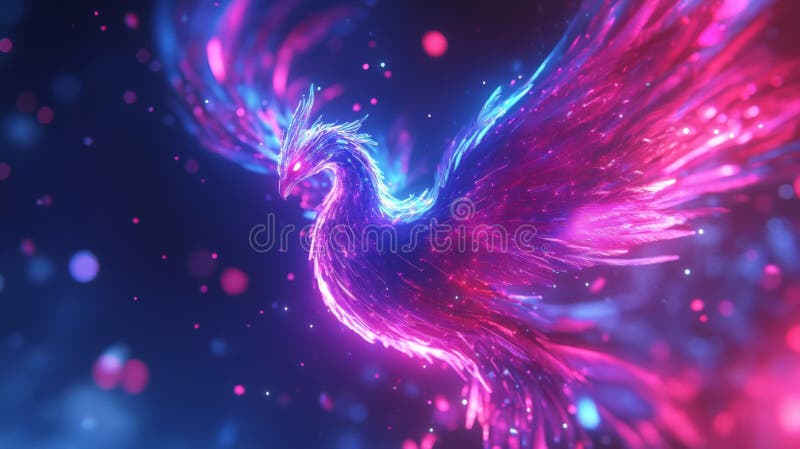 Glowing Phoenix Purple Stock Illustrations – 153 Glowing Phoenix Purple ...