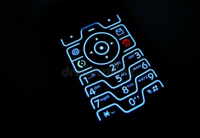 Glowing phone keypad stock photo. Image of numbers, control - 1098018