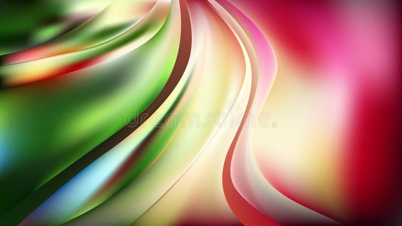Glowing Pink and Green Wave Background Stock Vector - Illustration of ...