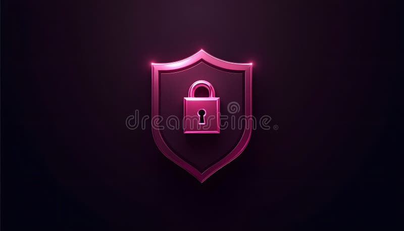 Pink Padlock Secured Digital Data Background Stock Photos - Free ...