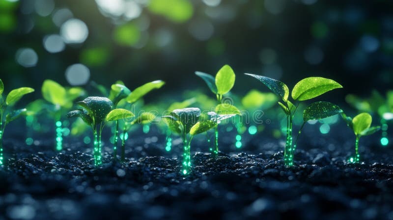 Glowing Plants a Symbol of Innovation and Sustainable Future ...