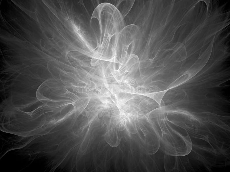 Glowing Plasma Flame in Space Black and White Texture Stock ...