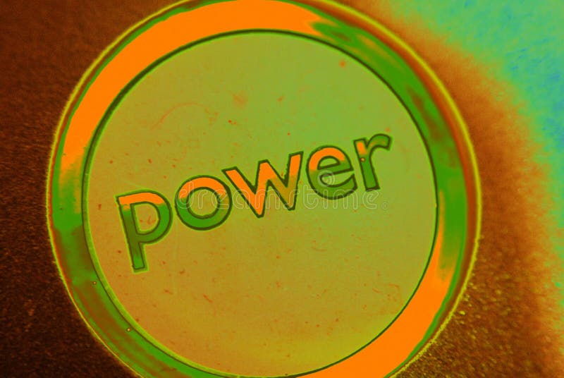 Glowing power Switch stock photo. Image of electricity - 4159844