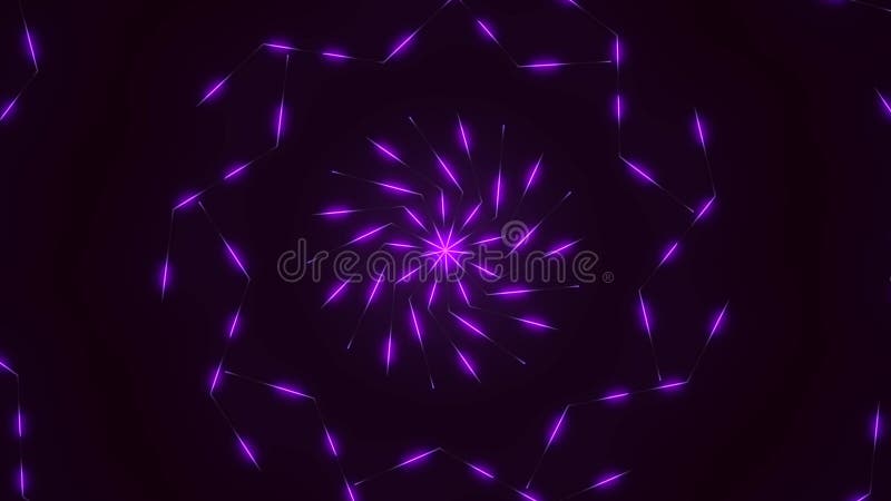 Glowing Purple Circular Design with Intriguing Lines Stock Footage ...
