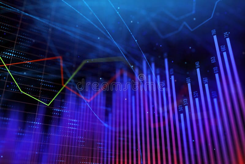 Glowing Purple Forex Background Stock Illustration - Illustration of ...