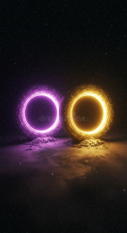 Gold Neon Infinite Stock Illustrations – 232 Gold Neon Infinite Stock ...