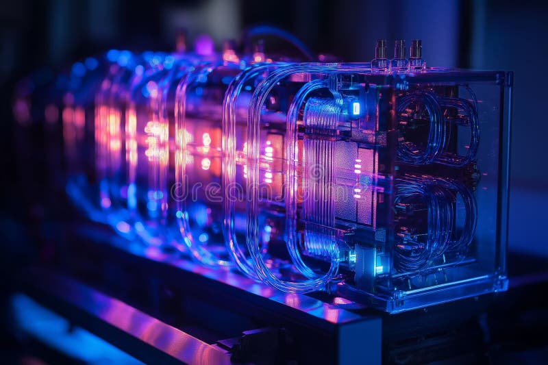 Glowing Quantum Circuits Stock Illustrations – 2,010 Glowing Quantum ...