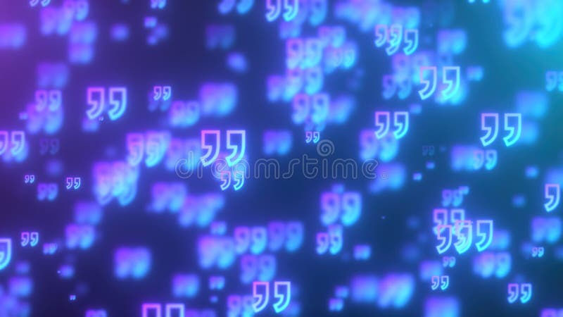 Glowing quote icons stock illustration. Illustration of illumination ...