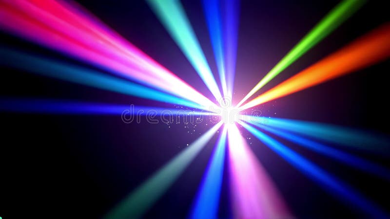 Glowing Rays of Rainbow Light Burst in a Colorful Abstract Pattern ...