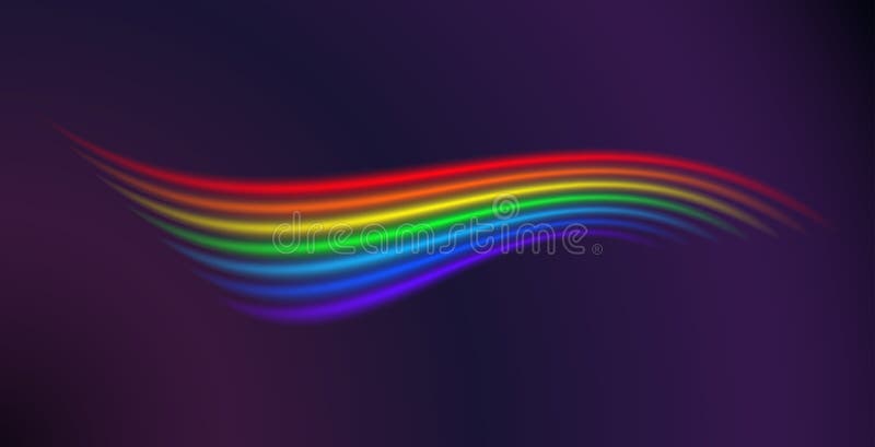 Glowing Realistic Rainbow Background Stock Vector - Illustration of ...
