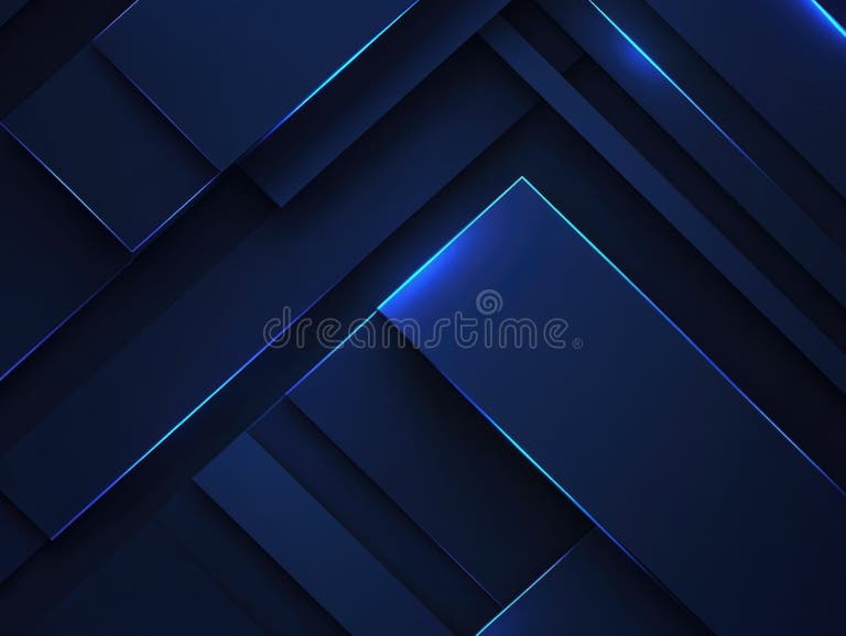 Glowing Rectangles on Dark Blue Abstract Background Stock Image - Image of concept, rectangles ...