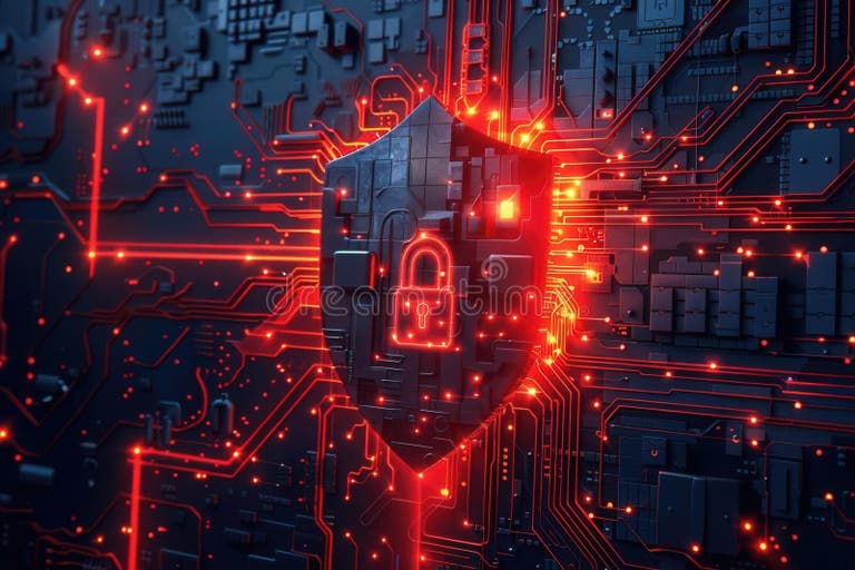 Red Shield Cyber Security Stock Illustrations – 2,327 Red Shield Cyber ...