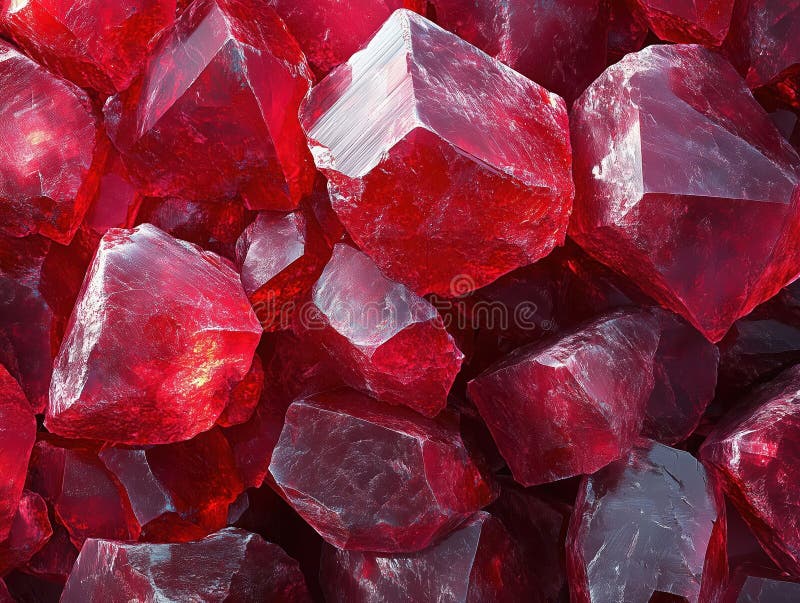 Shiny Red Crystal Wallpaper Background Stock Illustration ...
