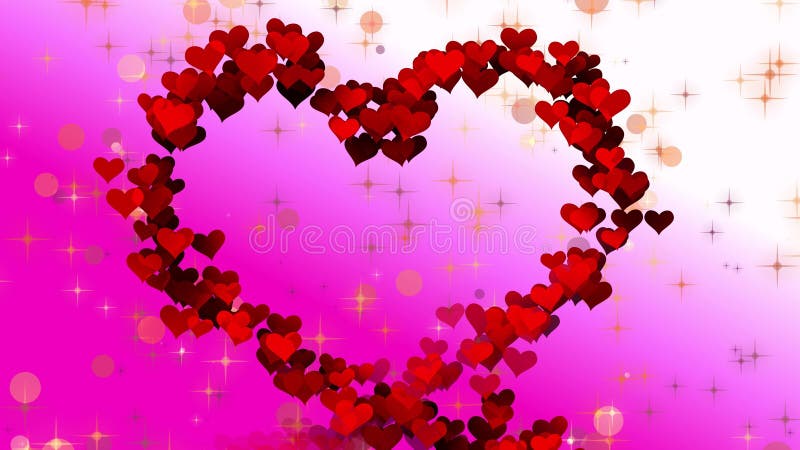Glowing Red Heart from Particles on a Bright Background Stock Footage ...