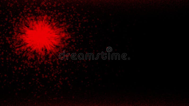 Glowing Red Light Rays and Cube Particles Background Stock Video ...