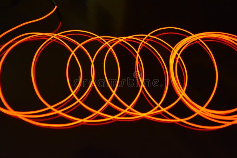 Glowing Red Material, Thin Bright Threads. Burning Wire, Beautiful ...