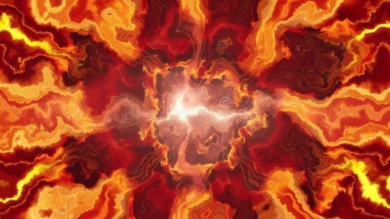 Abstract Burning Red and Orange Colored Fire Light Energy Wave Effect ...