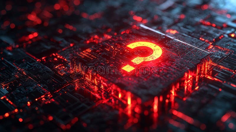 Circuit Question stock illustration. Illustration of network - 335875781