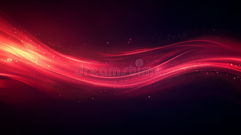Glowing Red Streaks in Motion with Sparkling Highlights on Dark ...