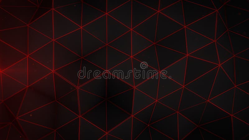 Glowing Red Triangle Polygons Background Stock Illustration ...