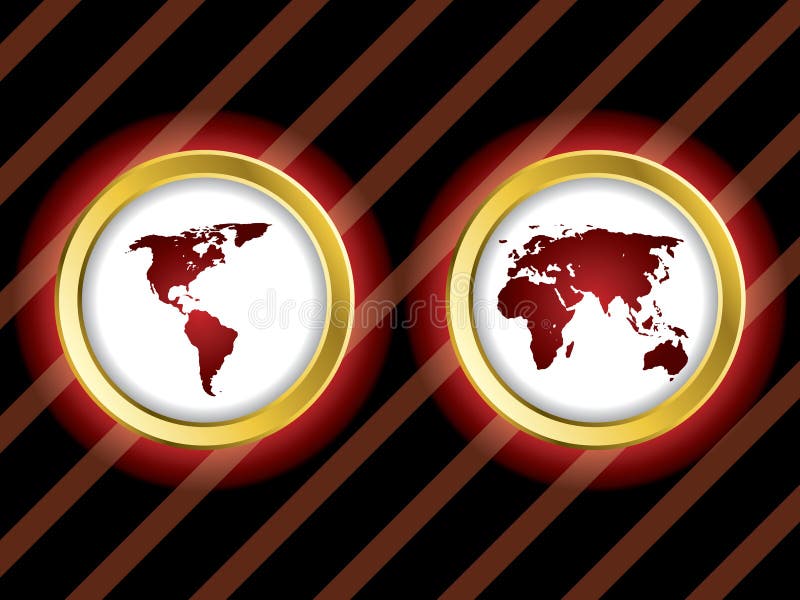 Glowing red world stock vector. Illustration of brochure - 14248660