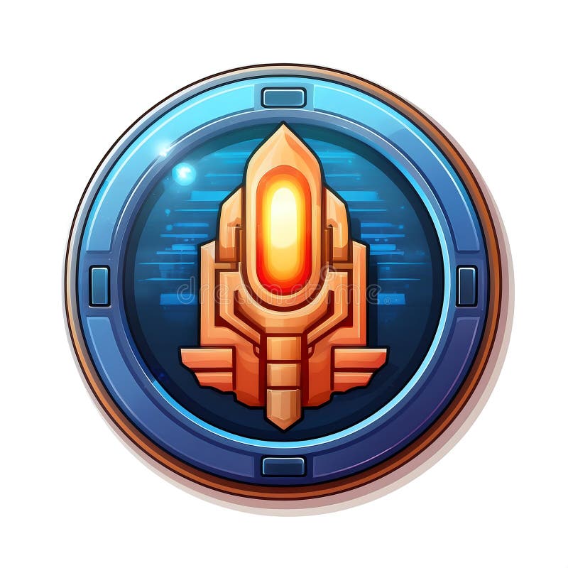 A Glowing Retro Pixel Art Start Button Designed for a Nostalgic Video ...