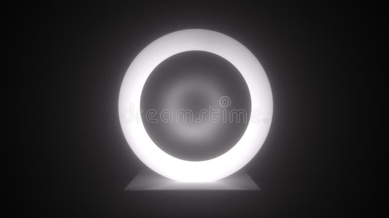 Glowing Ring with Reflection Stock Footage - Video of laser, objects ...