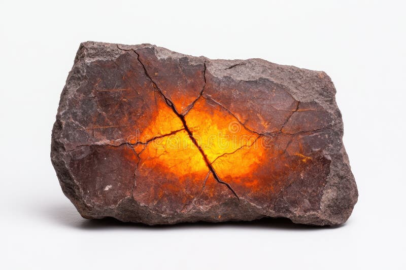 Glowing rock formation stock illustration. Illustration of luminous ...