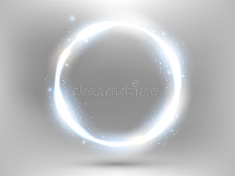Glowing Round Flare Frame, Vector Illustration Stock Vector ...